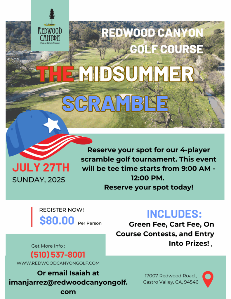 The Midsummer Scramble – Redwood Canyon Public Golf Course